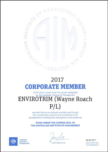 AIM_Certificate - Envirotrim